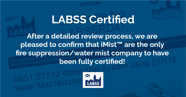 Mist Fire Suppression System to Hold LABSS Certification | iMist